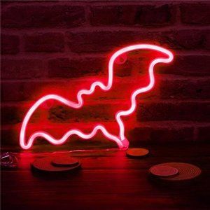 Other | Led Neon Bat Lights Christmas Bat Shape Neon Signs Night Lights ...